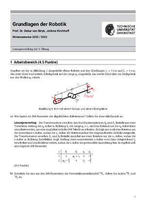 Uebung-05 Loesungsvorschlag - Grundlagen der Robotik Prof. Dr. Oskar ...