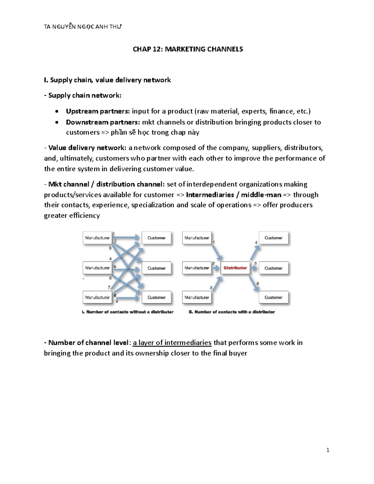 Chap 12 - Place - mcq chap 12- pom - CHAP 12: MARKETING CHANNELS I ...