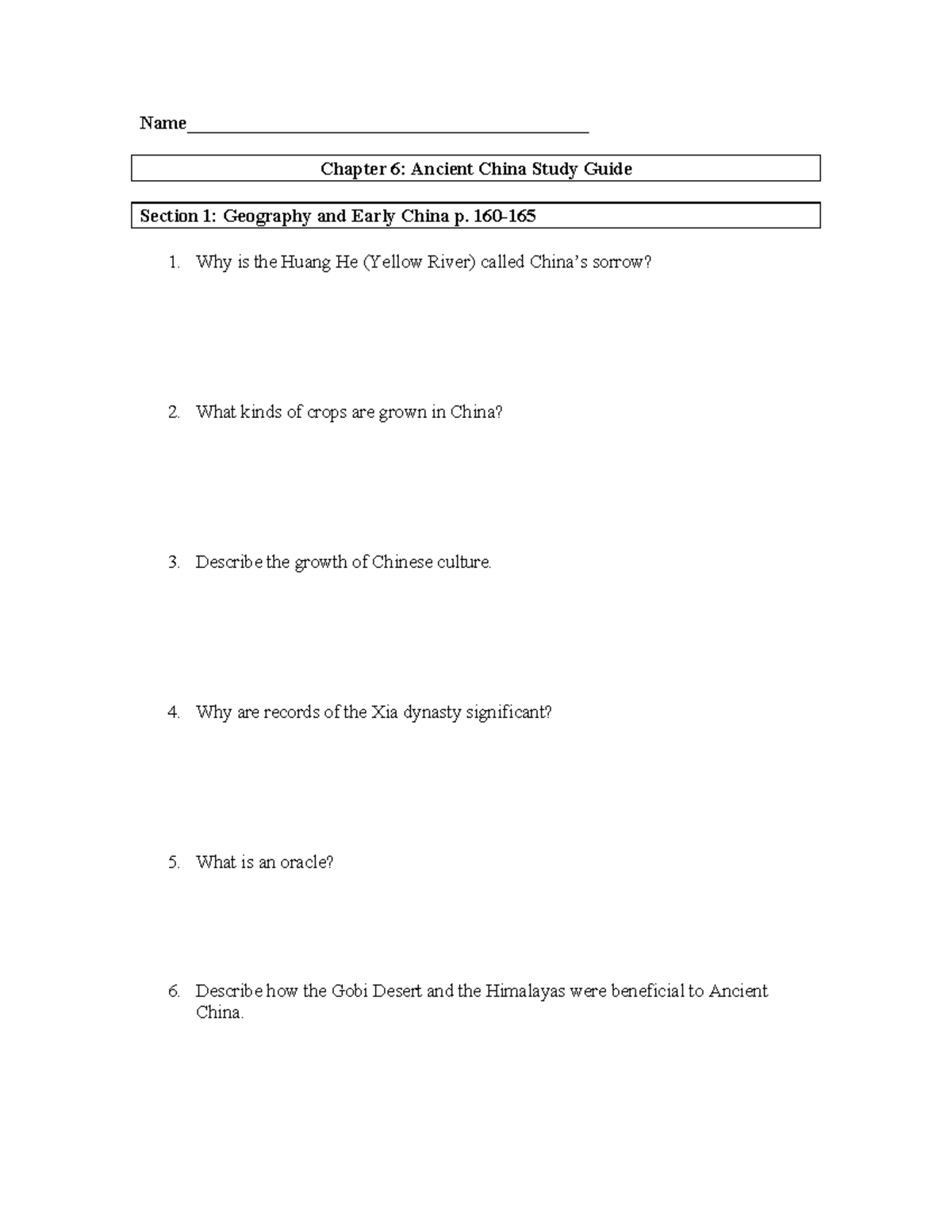 6.chapter.6.china - Asian Studies of East Asia - Name