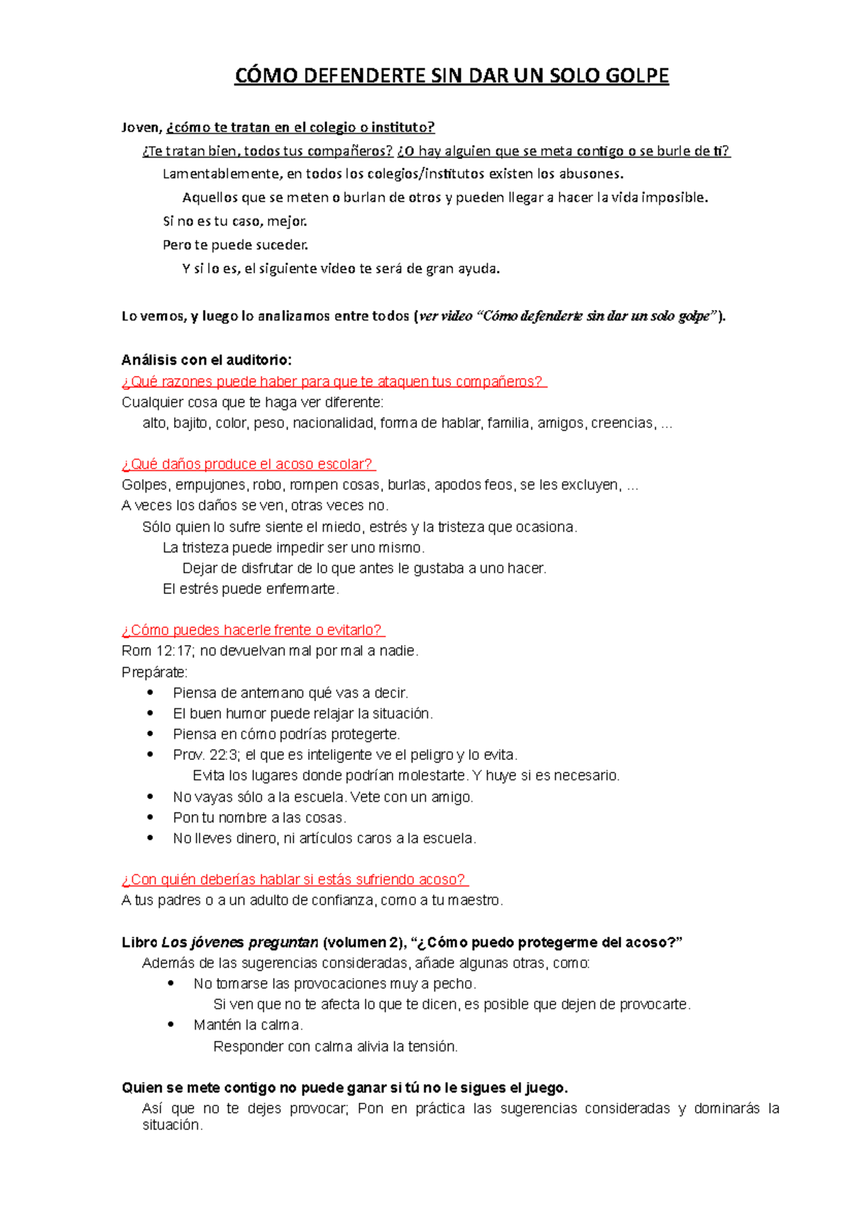 CÓMO Defenderte SIN DAR UN SOLO Golpe - CÓMO DEFENDERTE SIN DAR UN SOLO ...