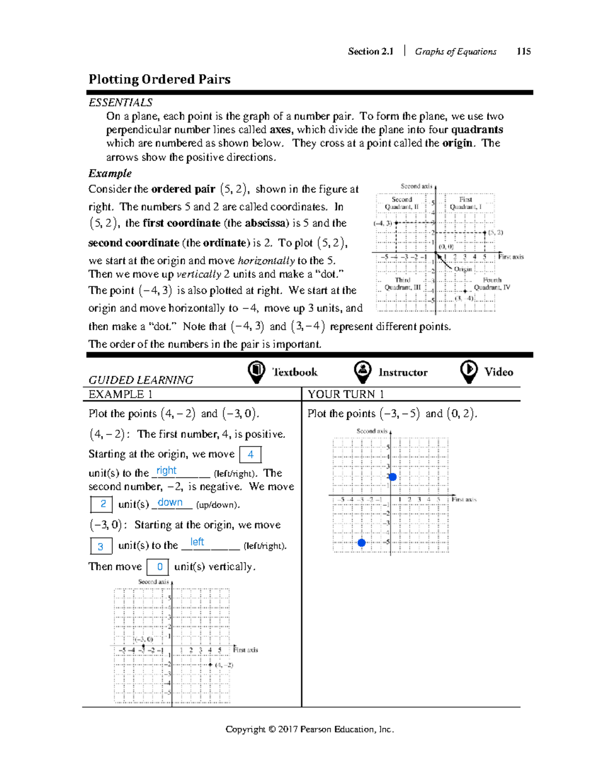 section 2.3 intermediate algebra - Plotting Ordered Pairs ESSENTIALS On ...
