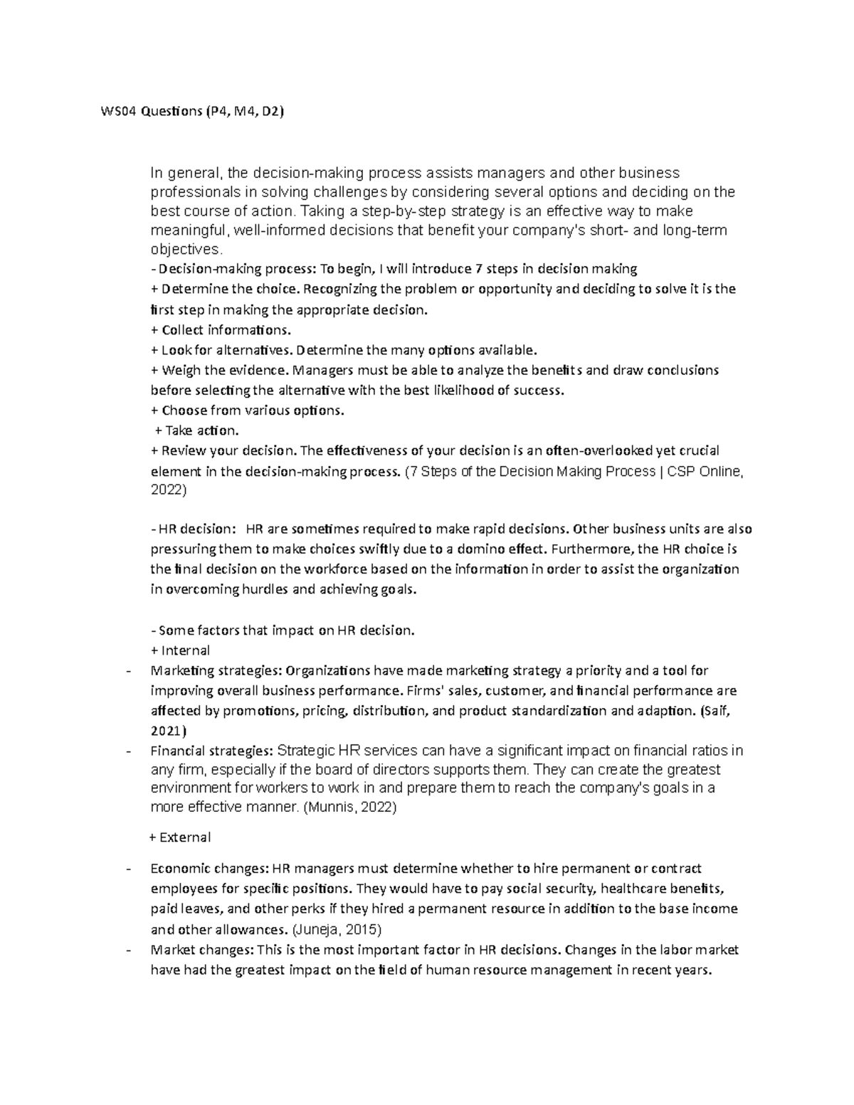 10210534 Tran-Hoang-Giang HRM-WS4 - WS04 Questions (P4, M4, D2) In ...