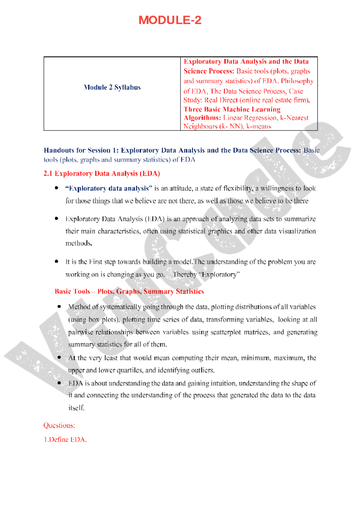 @vtucode - 21CS61 Module-04 Software Engineering & PM Search Creators - Exploratory Data ...