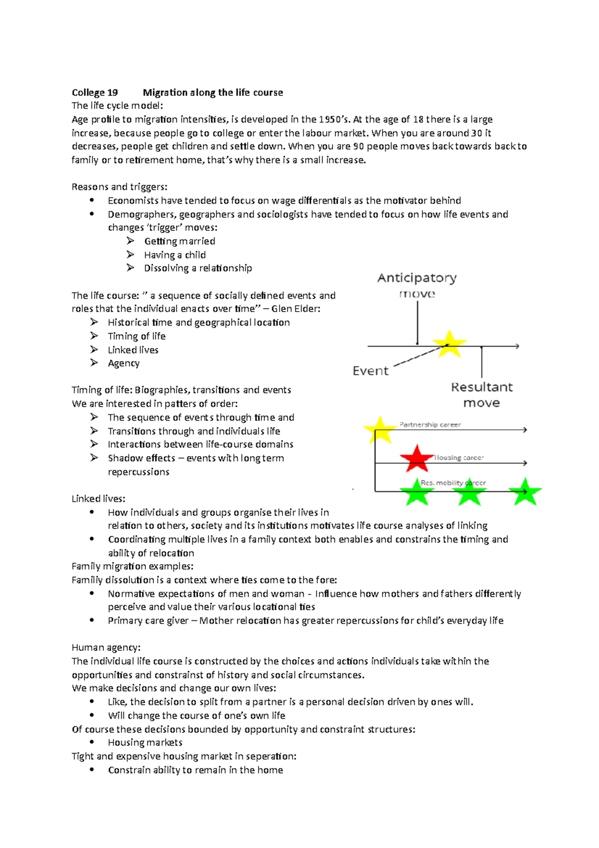 Migration and development - College 19 Migration along the life course ...