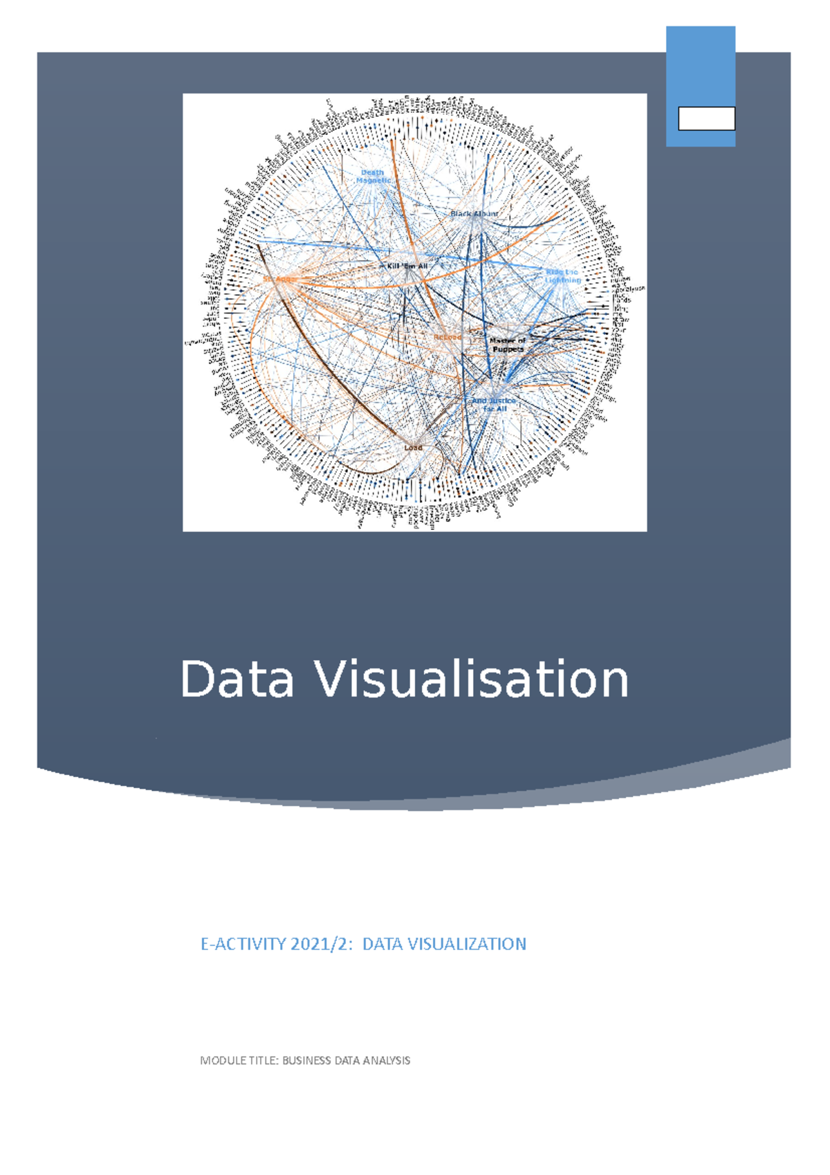 E-Activity 2 done - Copy - Data Visualisation MODULE TITLE: BUSINESS DATA ANALYSIS E-ACTIVITY ...
