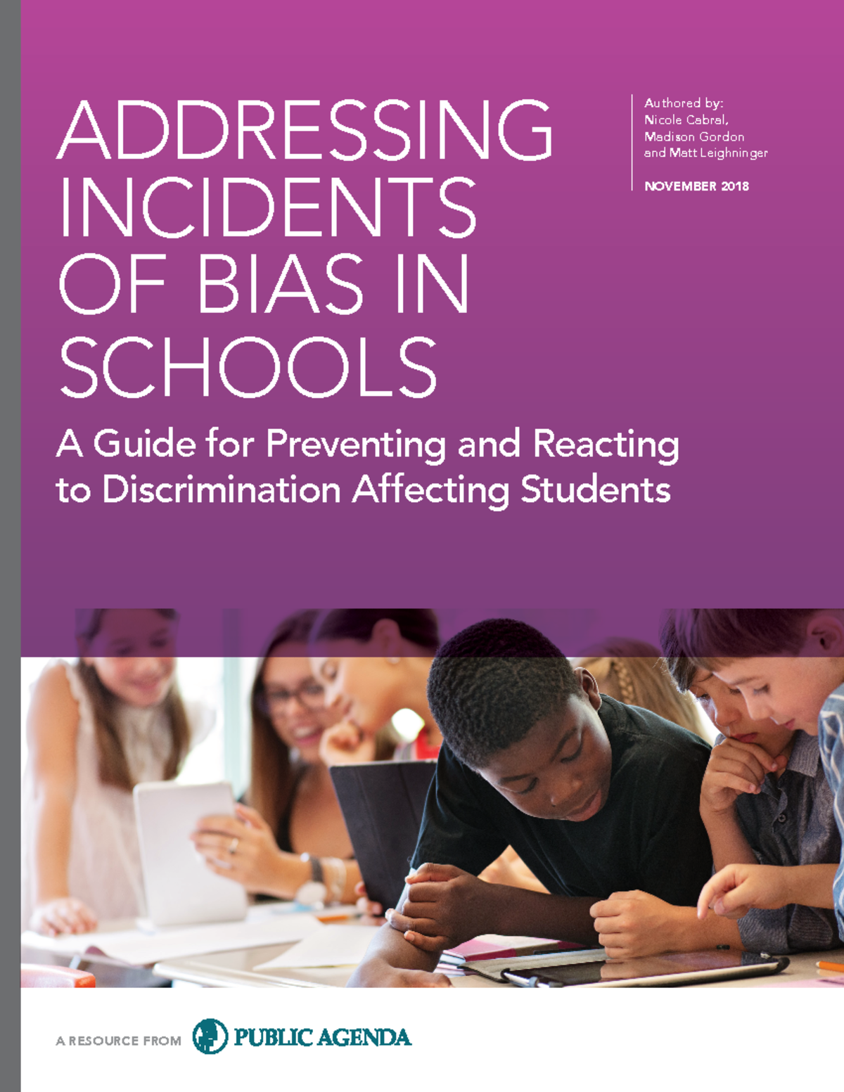 ED594792 - Okay - A RESOURCE FROM ADDRESSING INCIDENTS OF BIAS IN ...