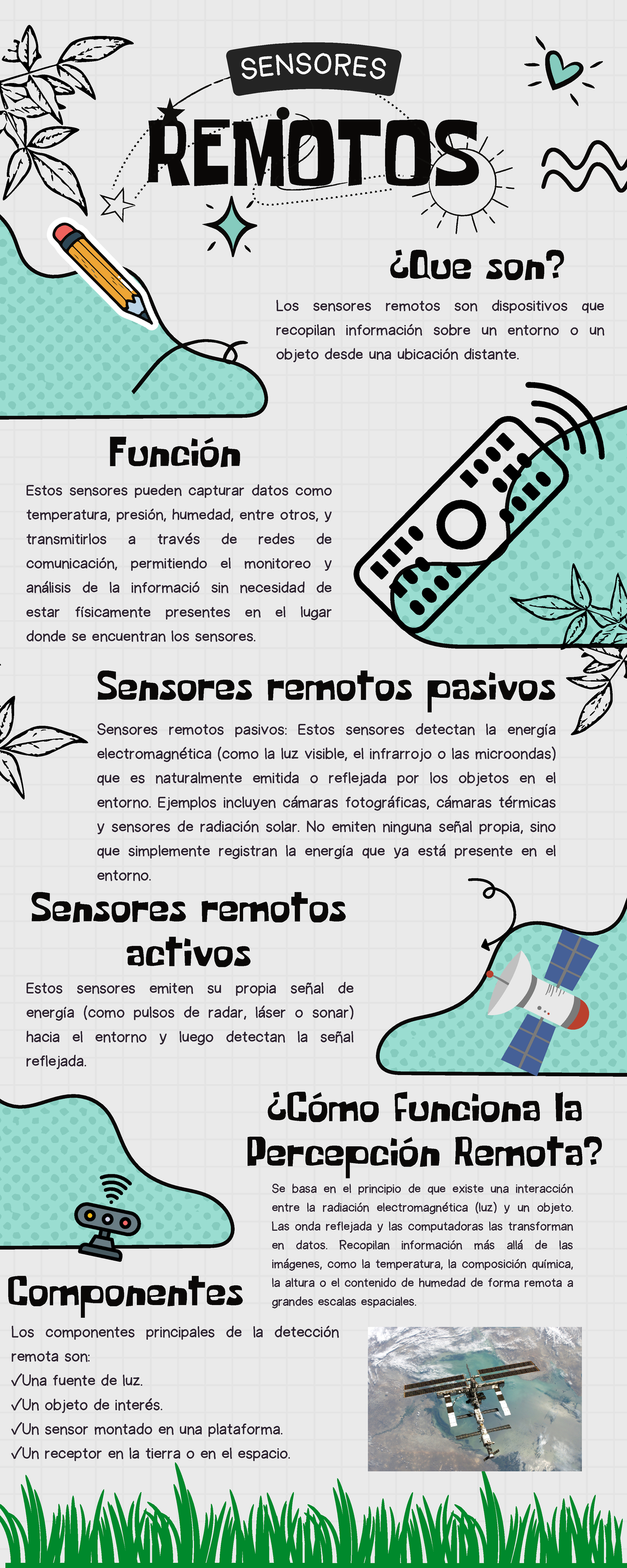 Sensores remotos Infografia - REMOTOS Estos sensores emiten su propia ...