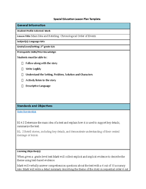 D006 Task 1 - SpEd - Joshua Cox 1 D006 Task 1 A1. Mei, a fourth-grader ...