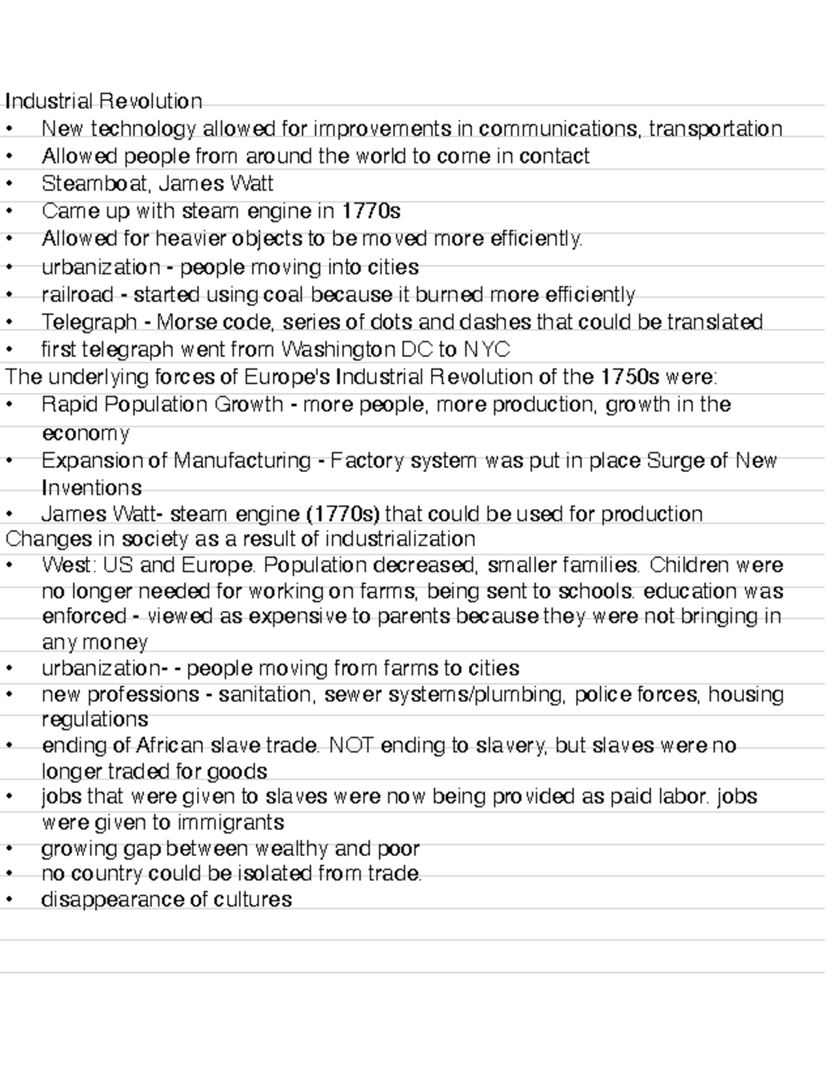 Unit 4 - The Industrial Revolution - Industrial Revolution New ...