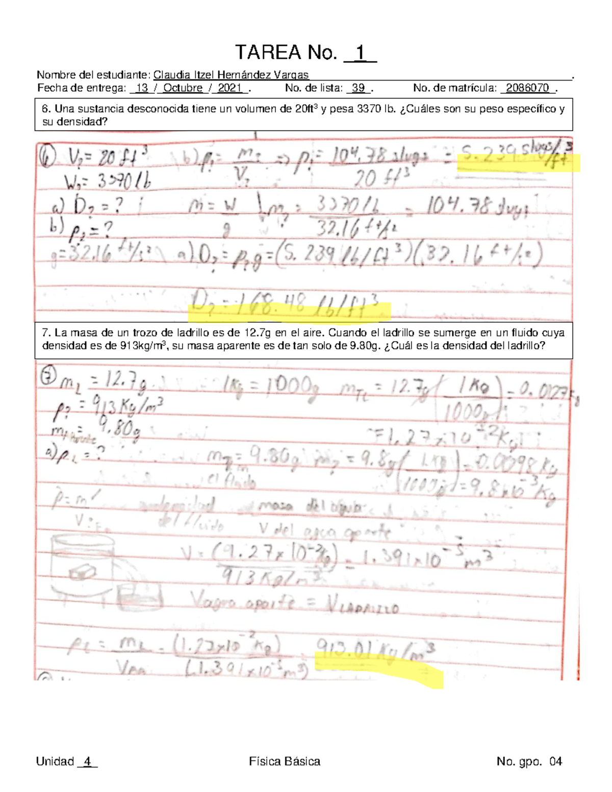 Tarea#1.U4 Hernández Vargas Claudia - TAREA No. 1 Nombre del estudiante: Claudia Itzel Hernández ...