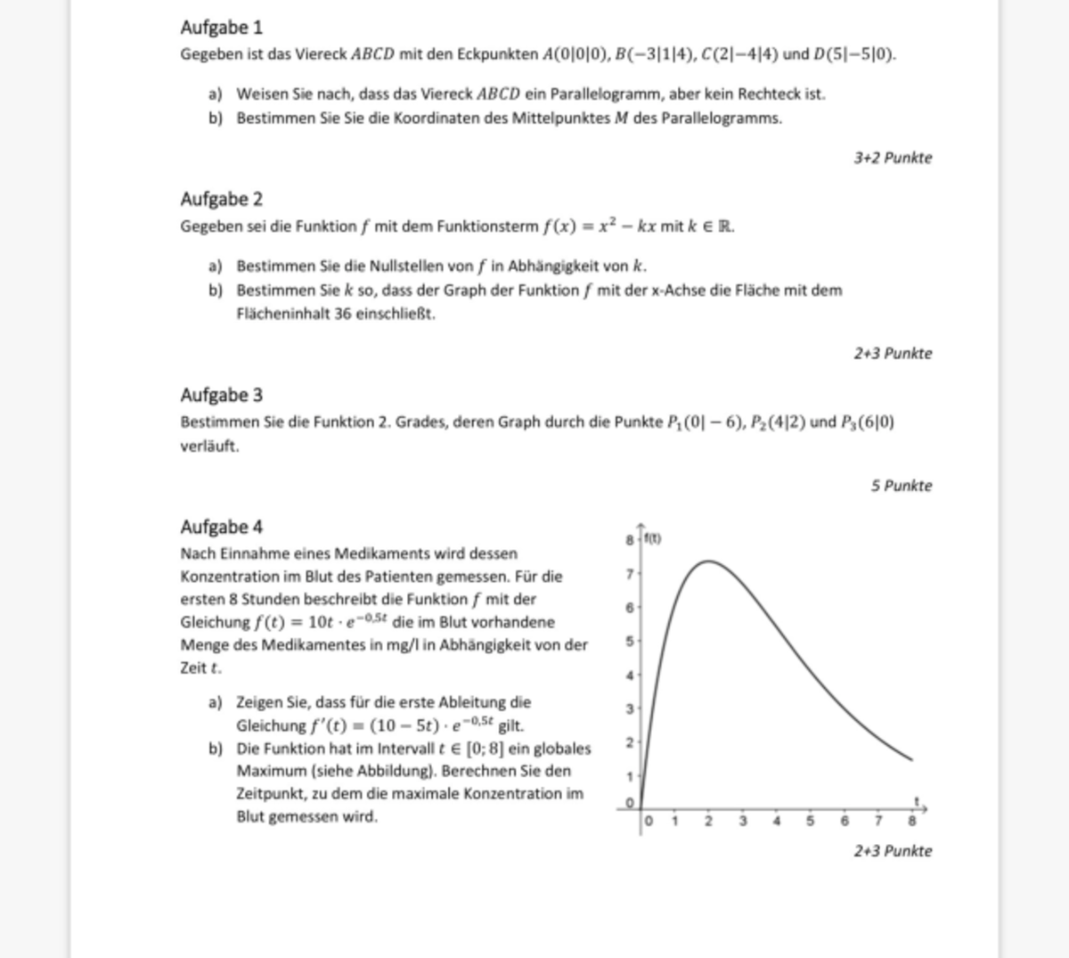 Langeanalysis - Mathe Leistungskurs - Studocu