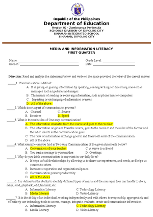 Practical Research 2 Module 10 - Senior High School - Studocu