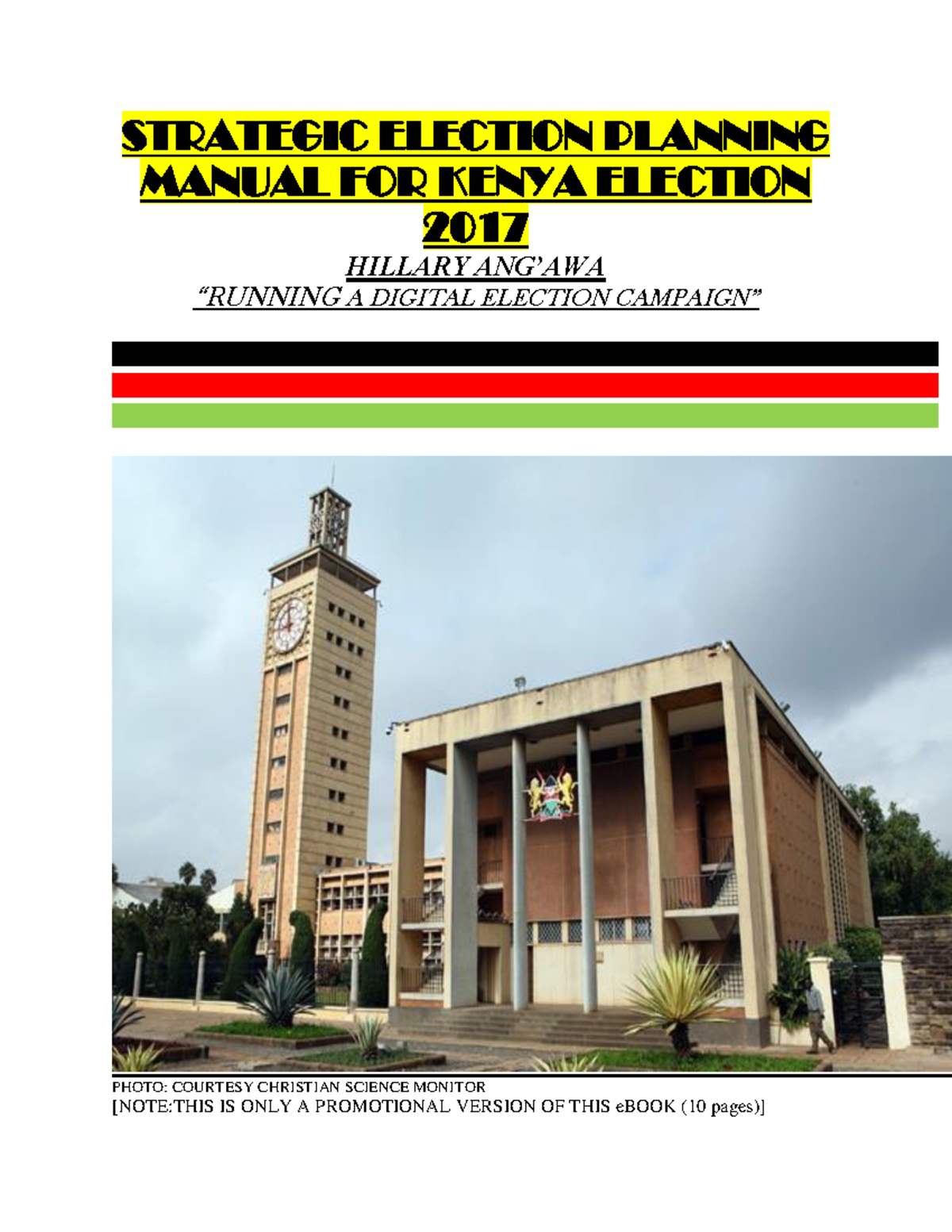 Kenya trategic election planning manual for kenya - STRATEGIC ELECTION ...