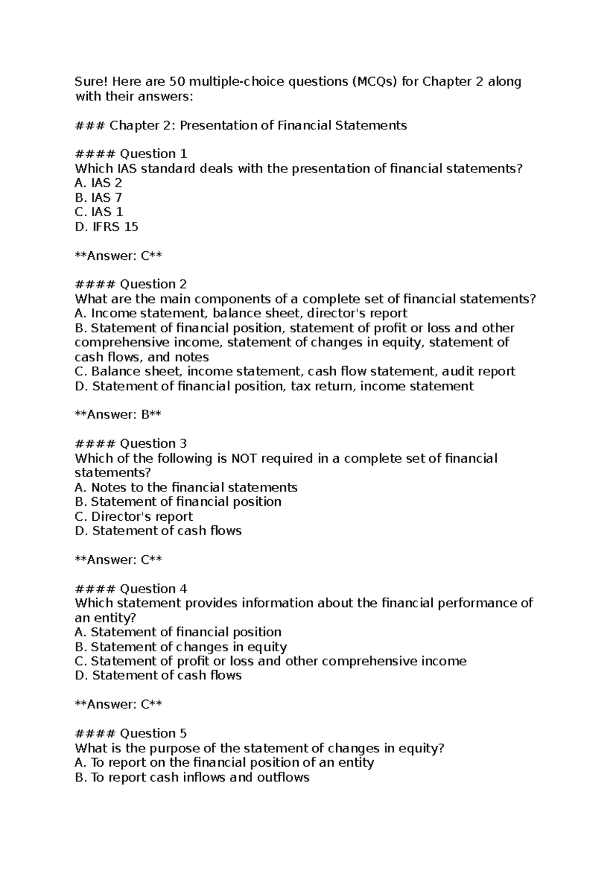 Chapter 2 - Chatgpt QUIZ 50 Quesrtions - Sure! Here are 50 multiple ...