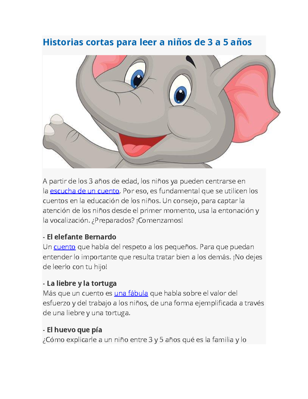 15 Historias Cortas Para Aprender Leyendo – IUJLEO