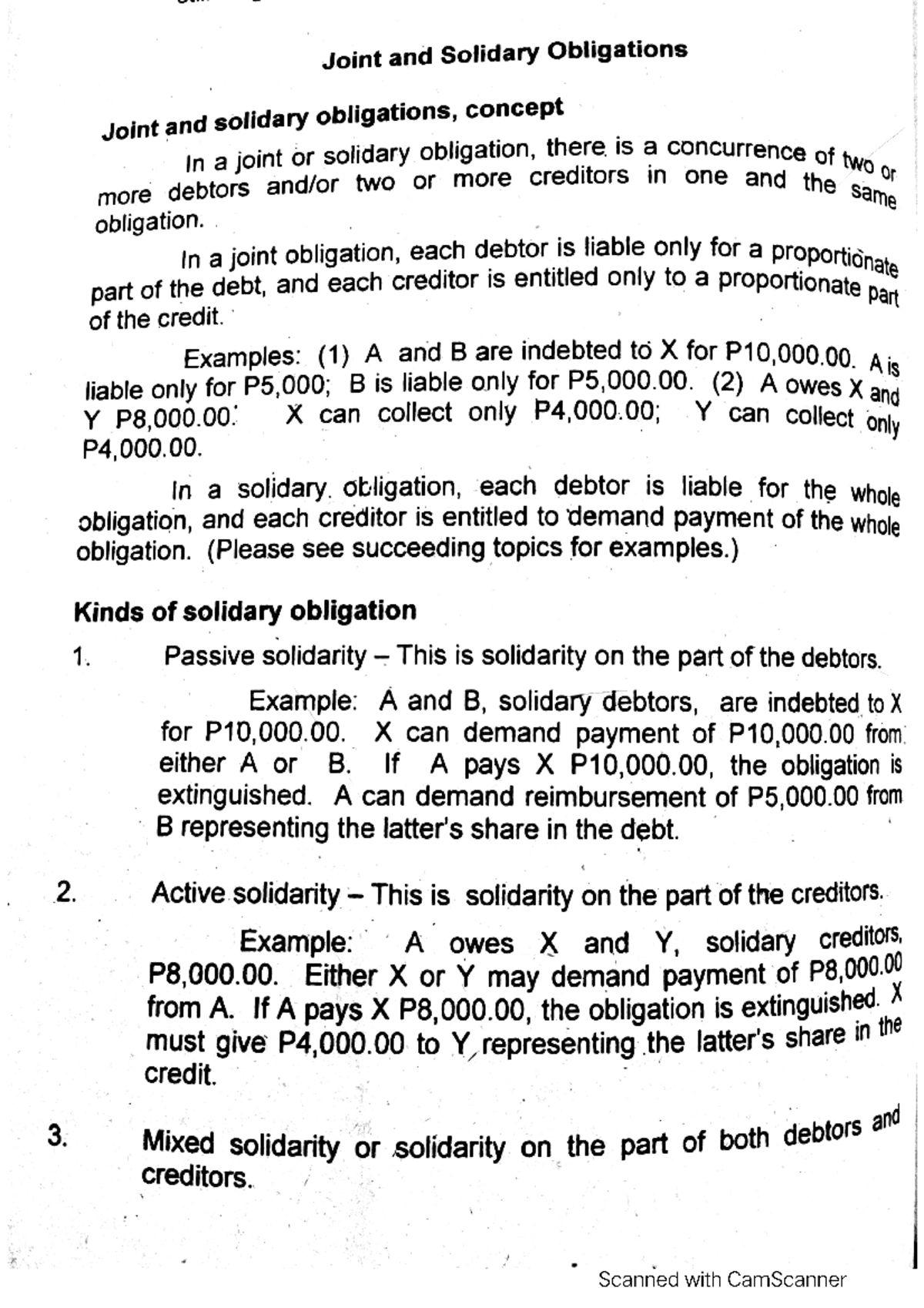 Chapter 3 - Section 4 (Joint Solidary Obligations) - BS in Accountancy ...