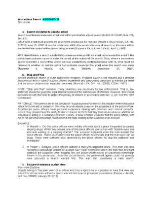 Corilla Position Paper - DOCTRINES AND RULINGS ON THE CONSTITUTION By ...