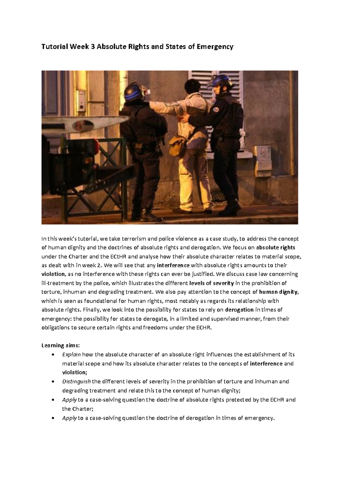 Tutorial Week 3 Home Workk - Tutorial Week 3 Absolute Rights and States ...