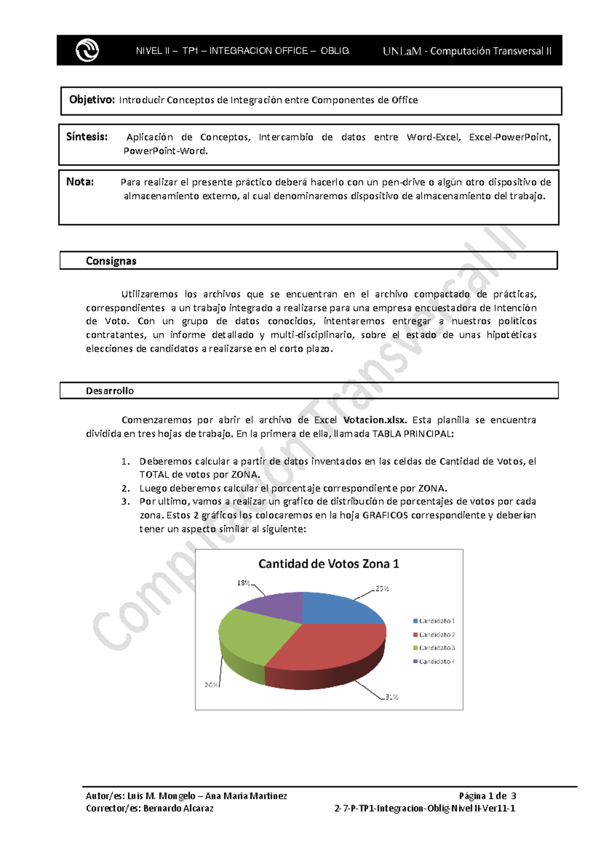 2-7-P-TP1-Integracion-Oblig-Nivel II-Ver11-1 - NIVEL II – TP1 – INTEGRACION OFFICE – OBLIG ...