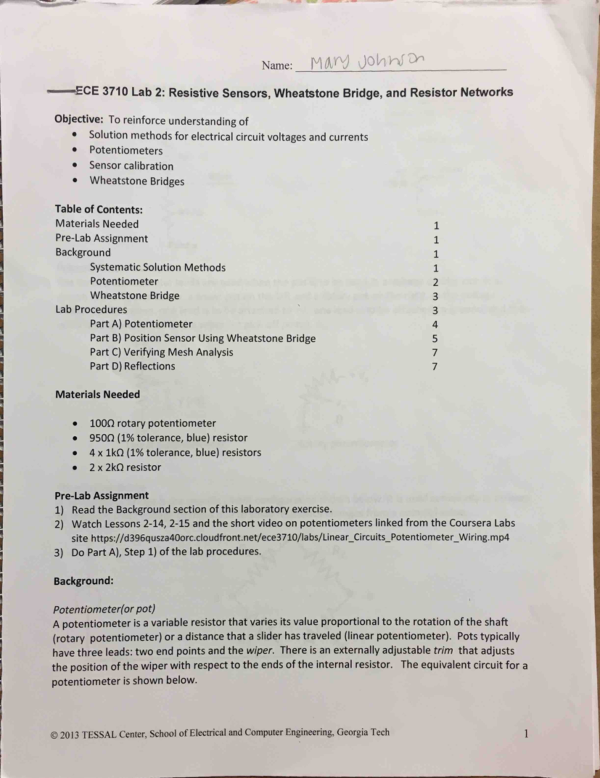 Lab2 - Labs - ECE 3710 - Studocu