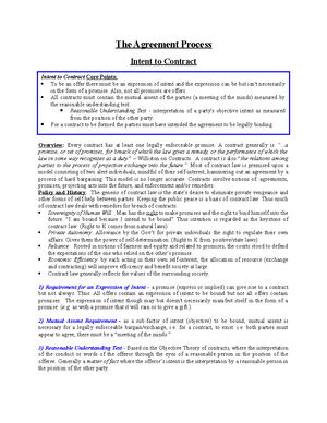 Contracts Law Outline - 3 - Option Contracts What Makes an Offer ...
