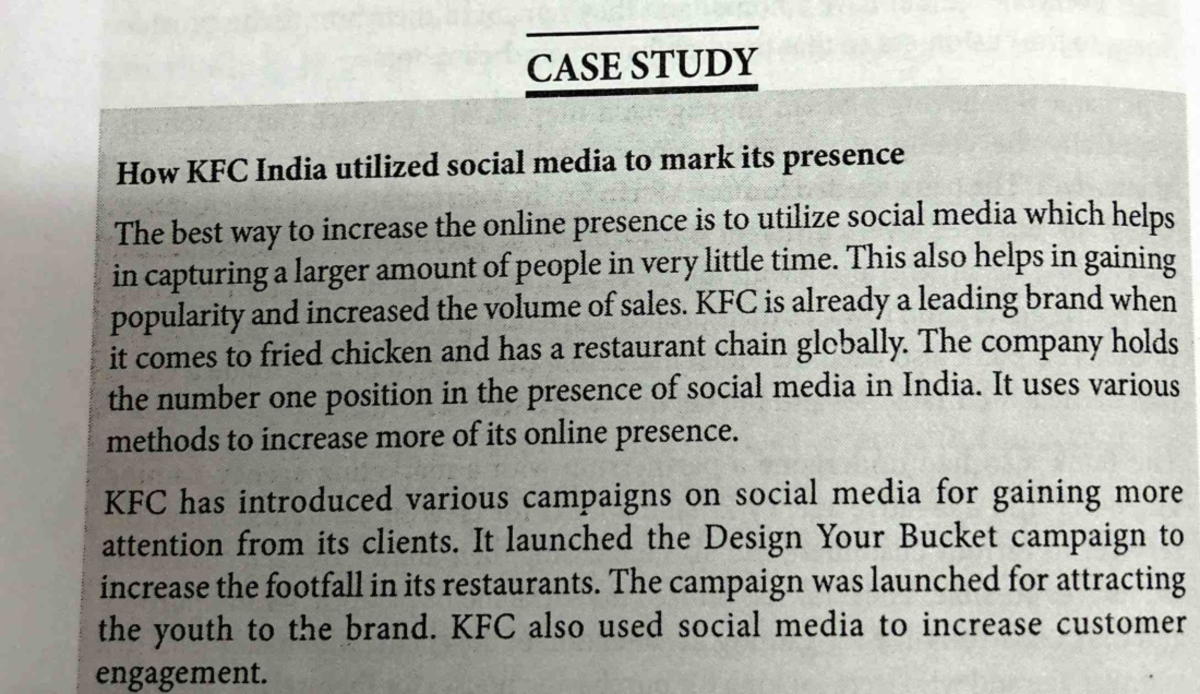 KFC CASE Study - CASE STUDY .,., .. • ; .. ,.. f How KFC India utilized ...