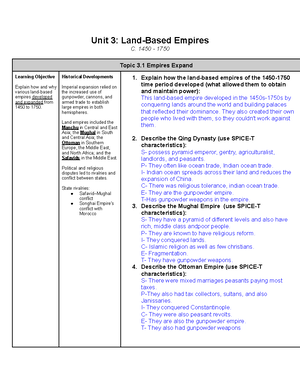 Unit 4 Student Study Guide - 9020976 - Unit 4: Transoceanic ...