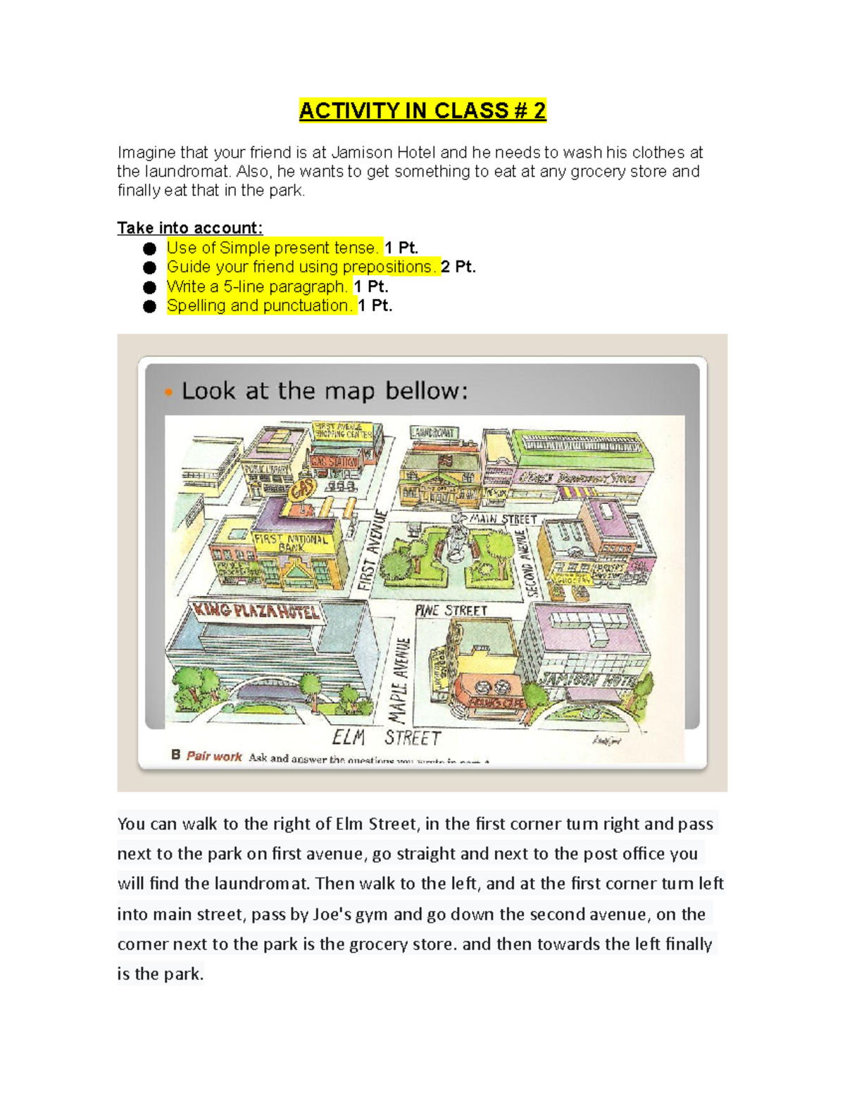 Activity IN Class #2 - MATERIALES DE REPASO INGLES REPASO, PARA ...