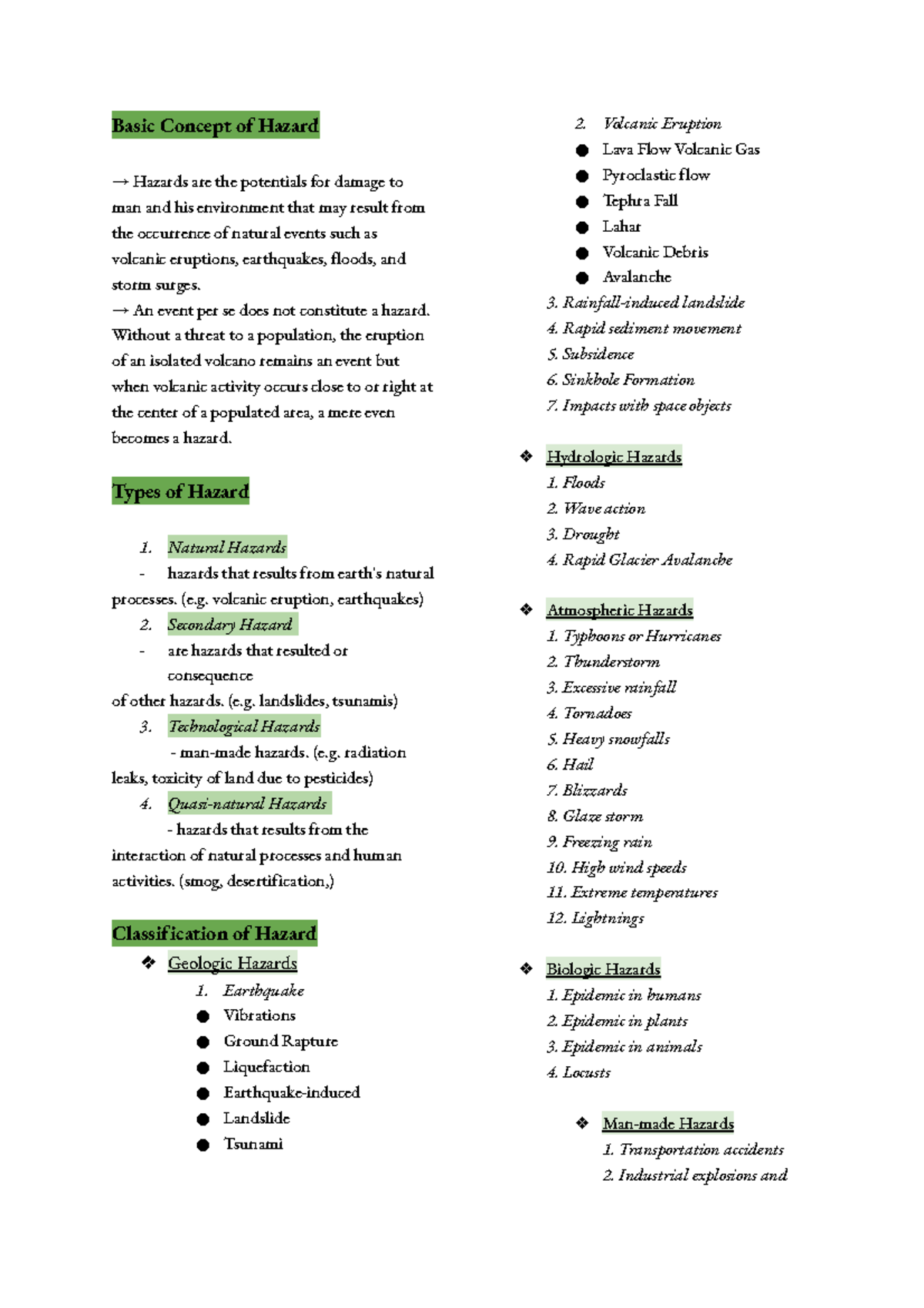 D R R R Hazards - drrr notes - Basic Concept of Hazard → Hazards are ...
