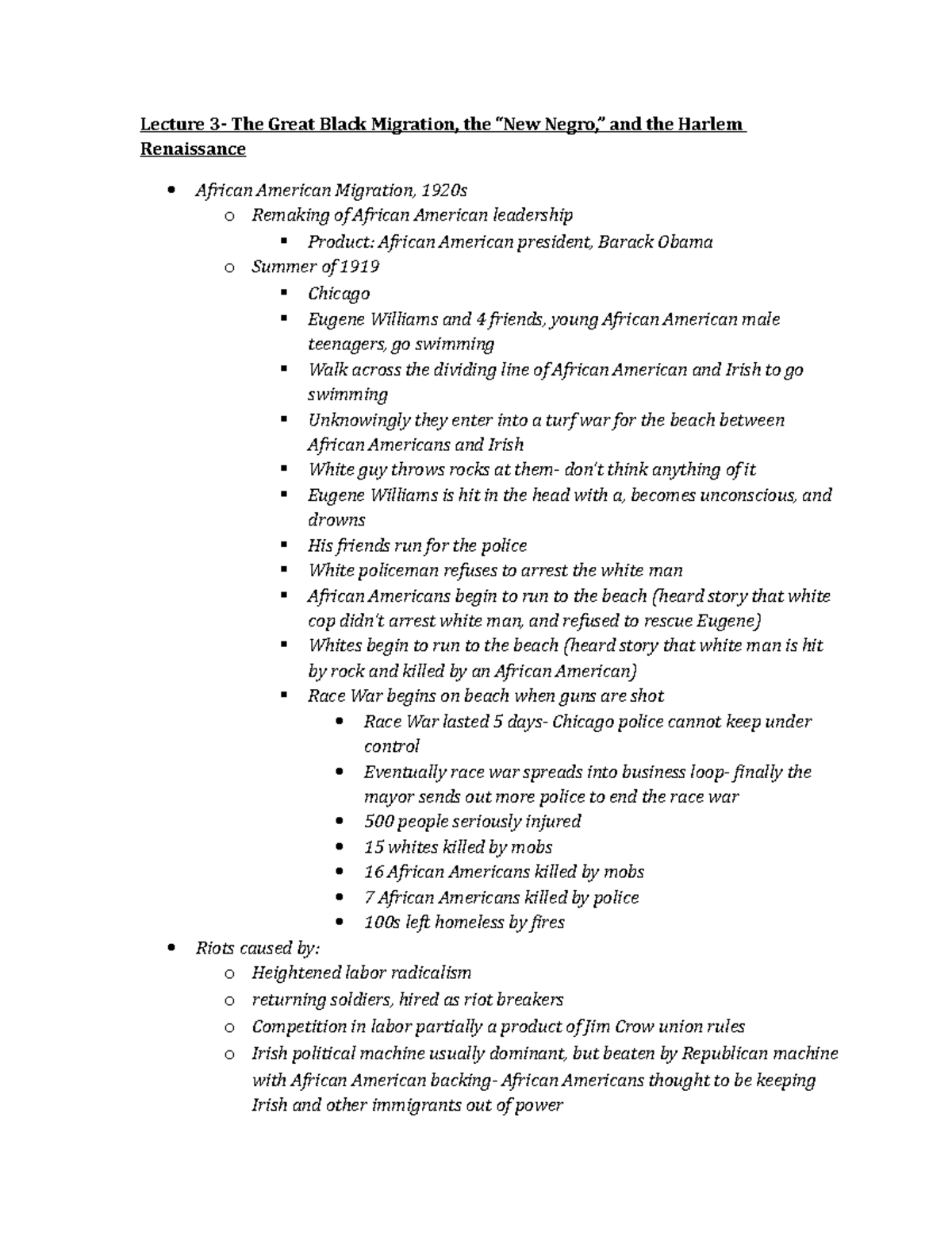 The Great Black Migration, the “New Negro,” and the Harlem Renaissance ...