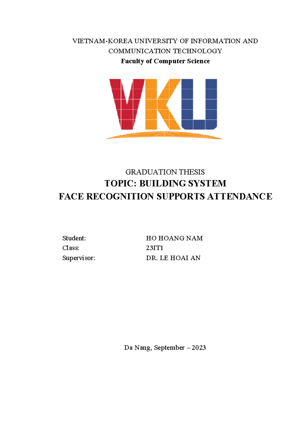 Mau bao cao Bo dinh dang - uouiouio - VIETNAM-KOREA UNIVERSITY OF INFORMATION AND COMMUNICATION ...