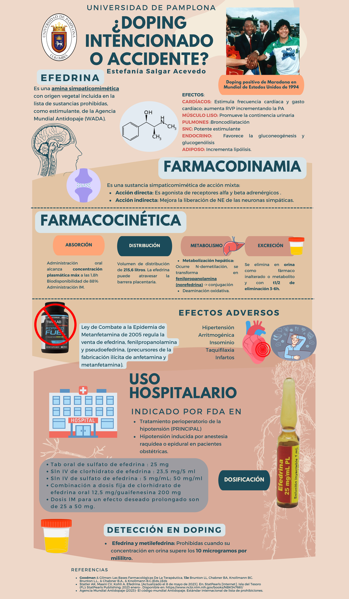 Farmacología de la efedrina, mecanismo de acción, usos terapéuticoss ...