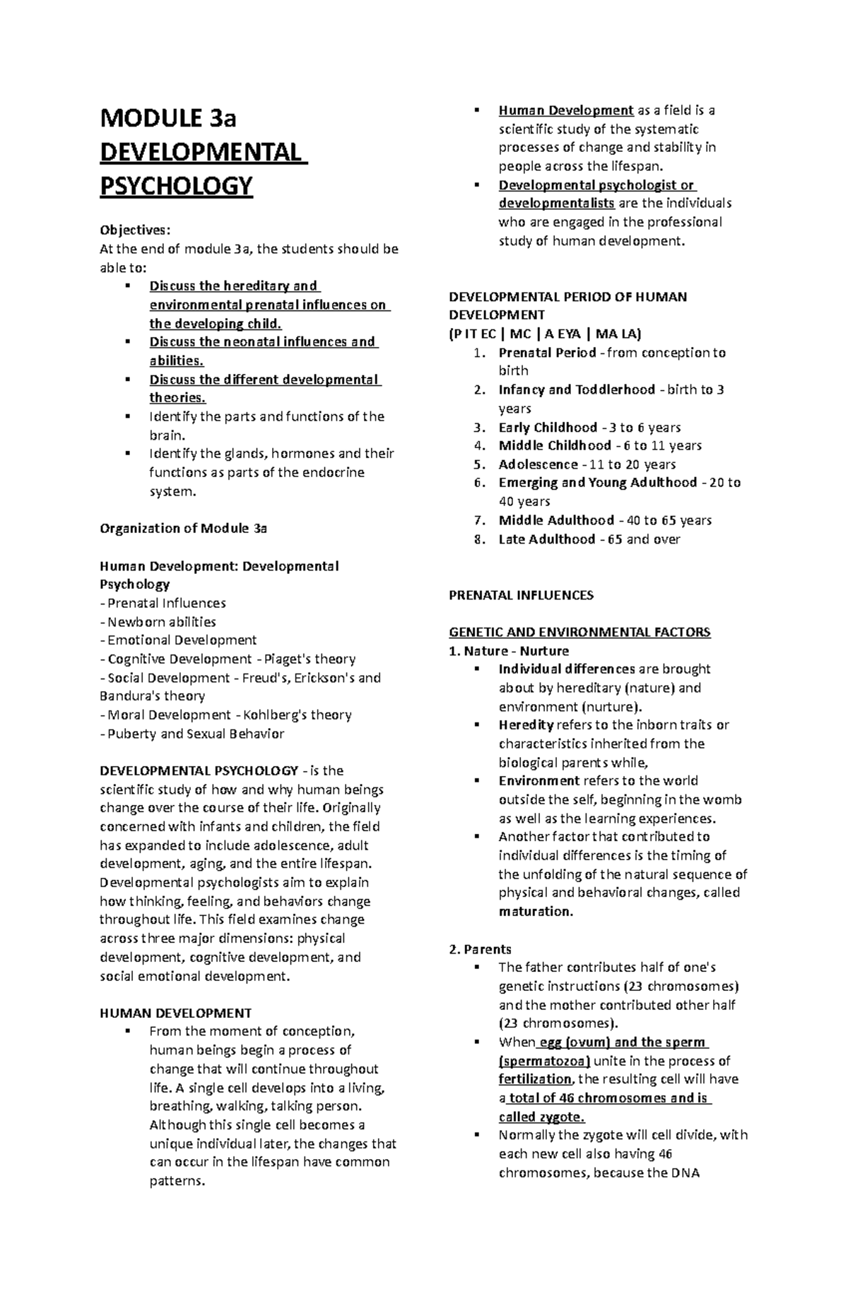 Module 3A WORD Document FOR Printing - MODULE 3a DEVELOPMENTAL ...