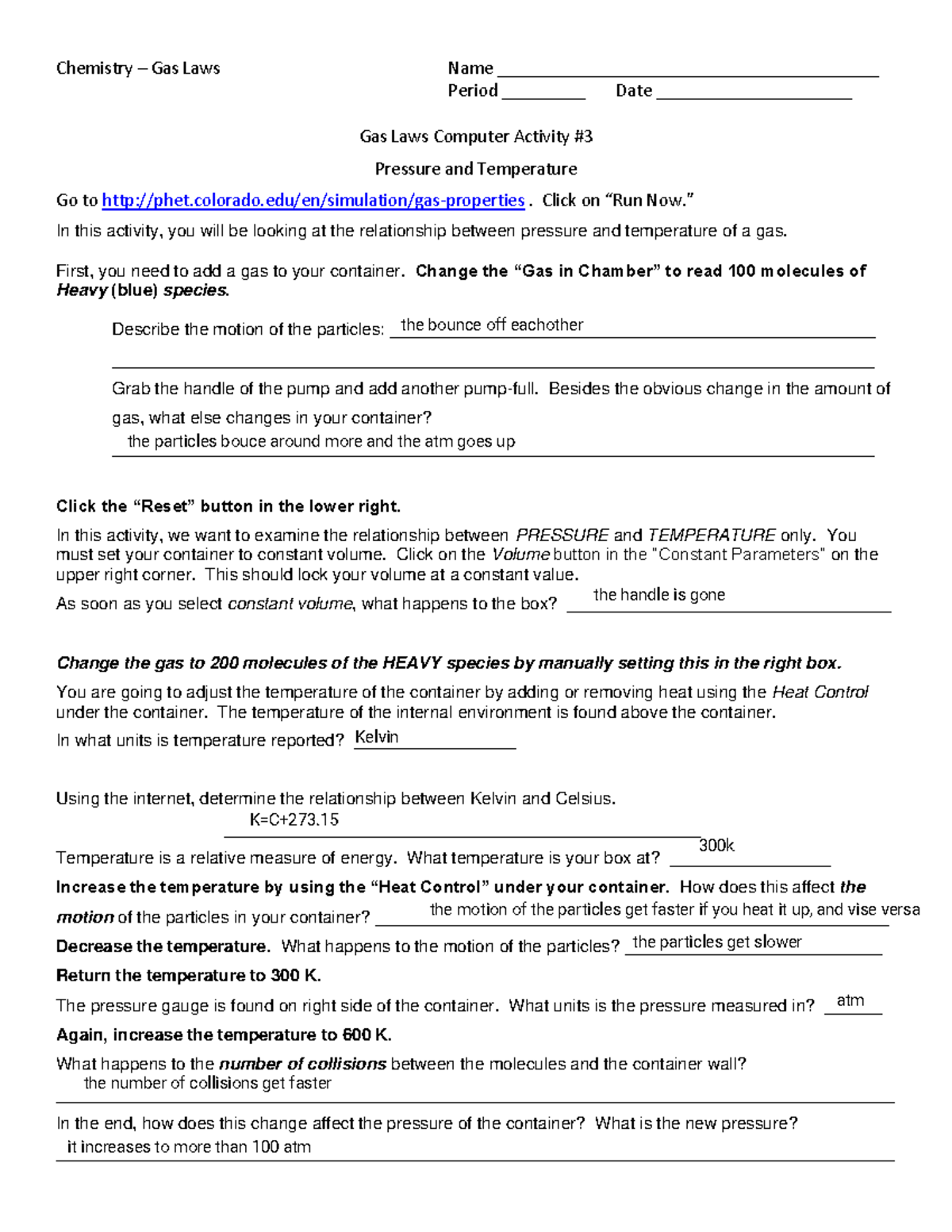 Kami Export - Ph ET Lab #6 - Gay-Lussac s Law (P-T) - Chemistry – Gas ...