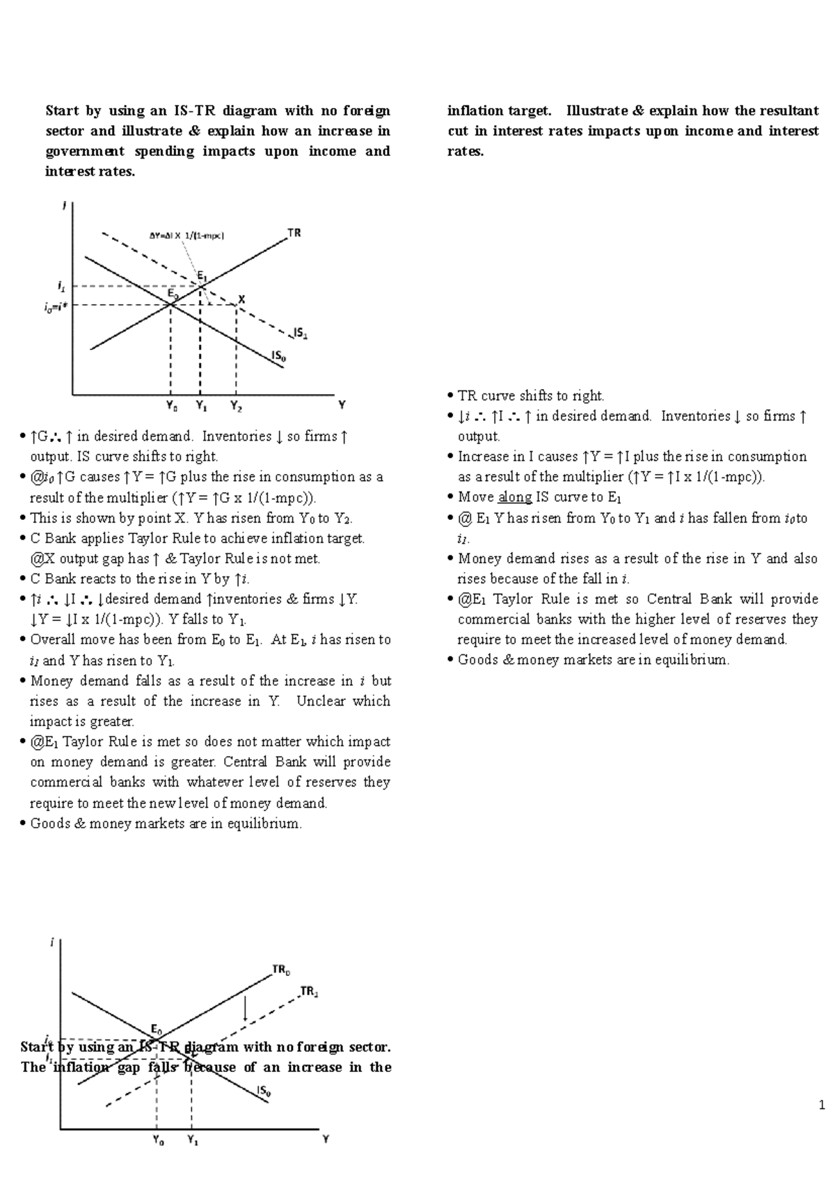 Istrifm guideline - Use IS-TR diagram with no foreign sector and ...