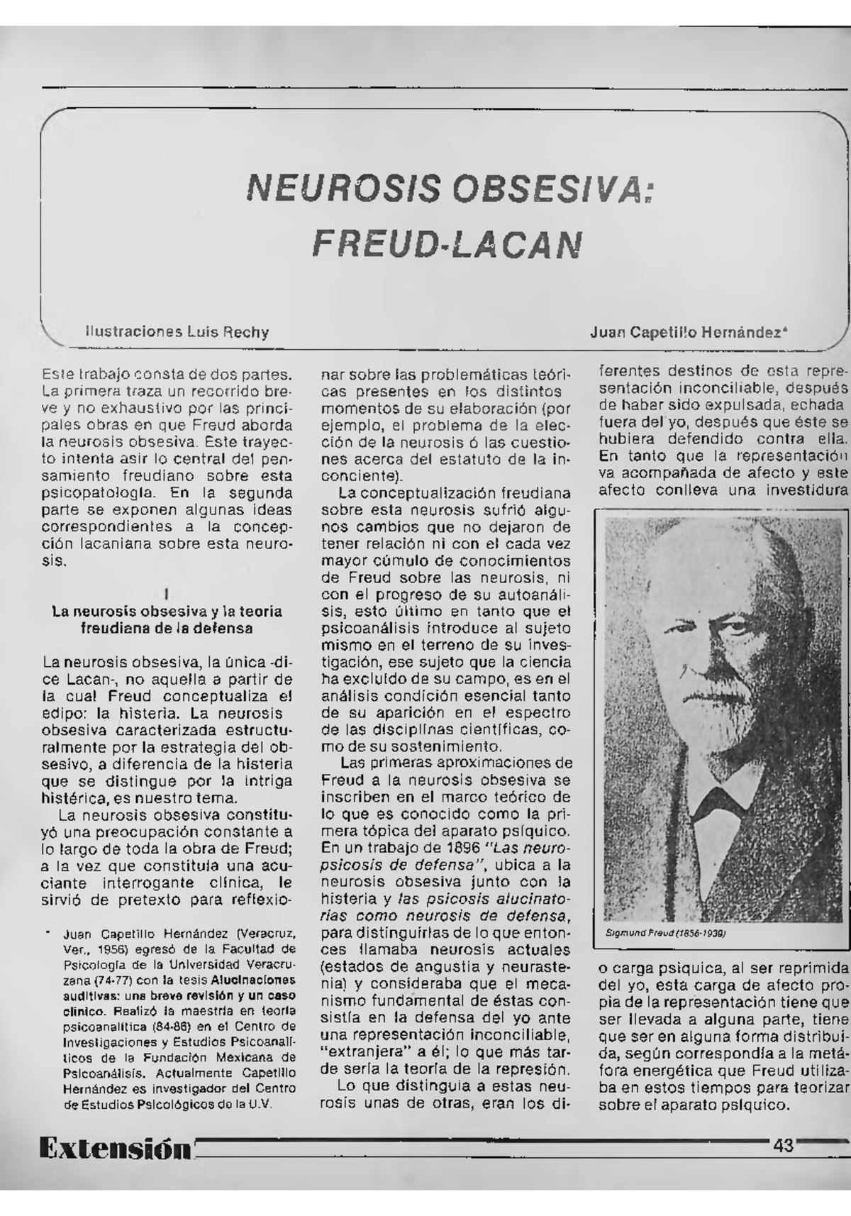 Neurosis Obsesiva Freud Lacan - NEUROSIS OBSESIVA; FREUD-LACAN ...