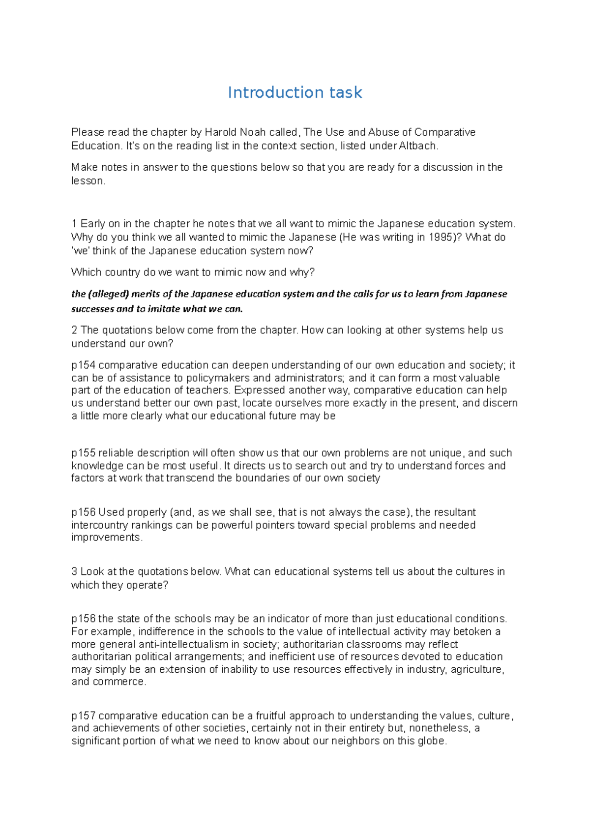 01 Module Background Preparation Activity - Introduction task Please ...