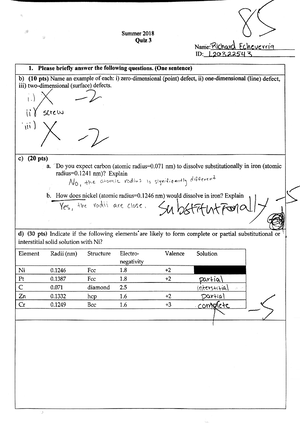 Lab Report 2 - Grade: A - MEEN 4319 Material Science Summer 2018 ...