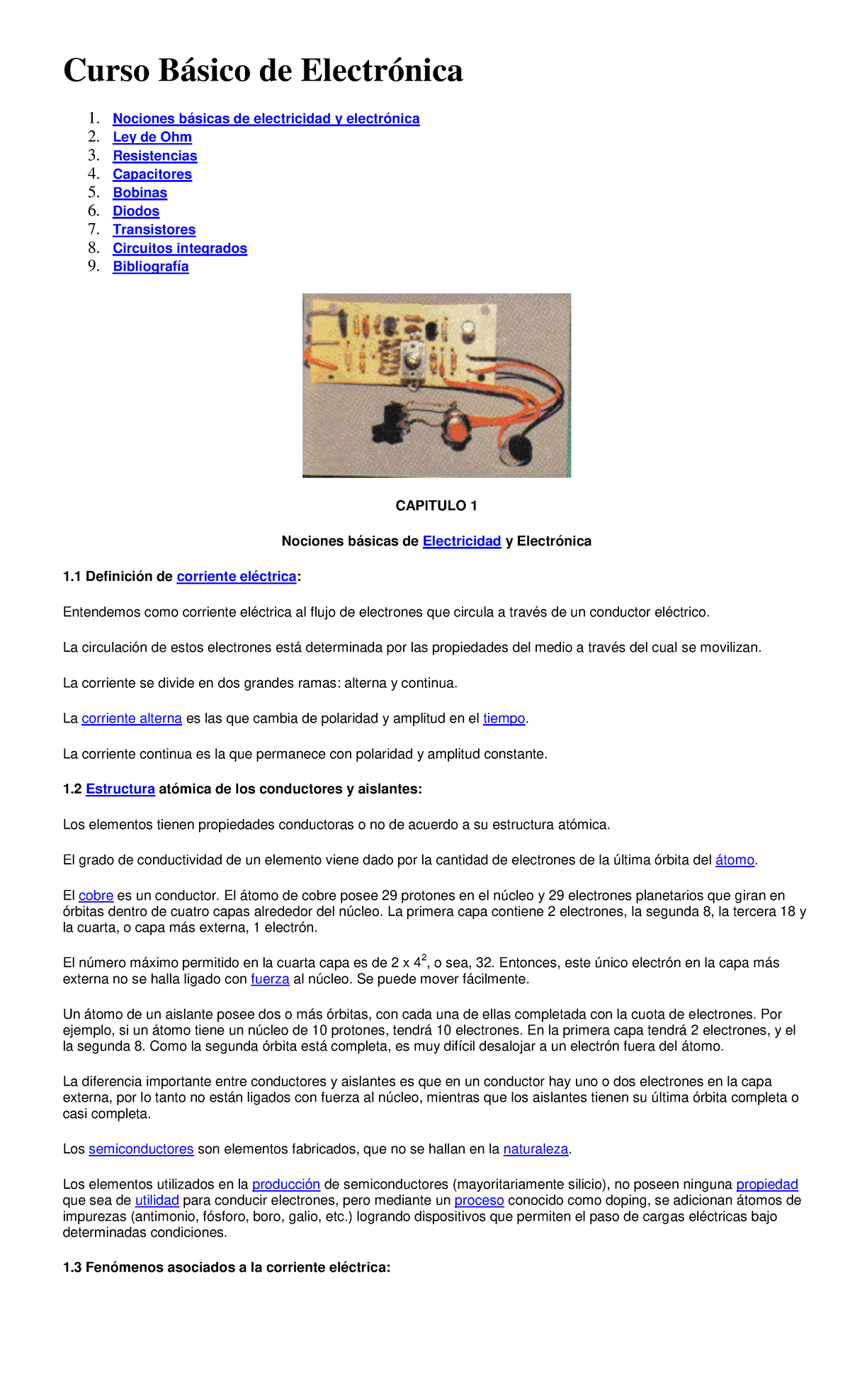 Curso basico de electronica, para principapiantes - Curso Básico de ...