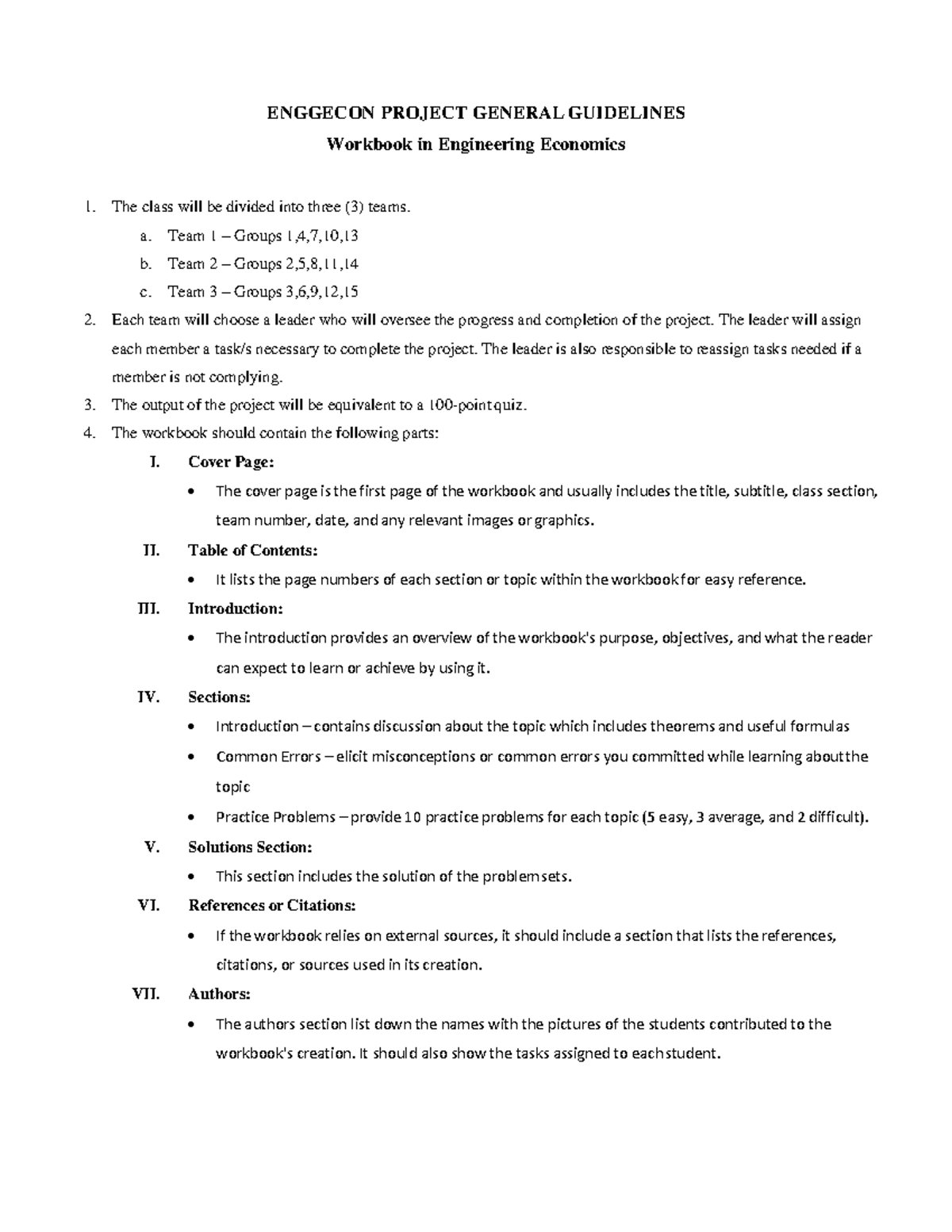 Enggecon Project General Guidelines - ENGGECON PROJECT GENERAL ...