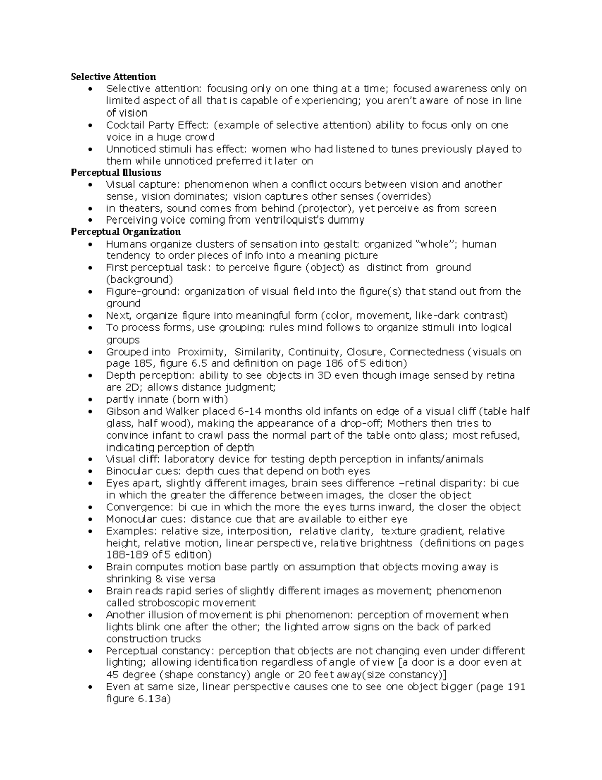 Psychology Chapter 6 - The Perception - Selective Attention - Selective ...