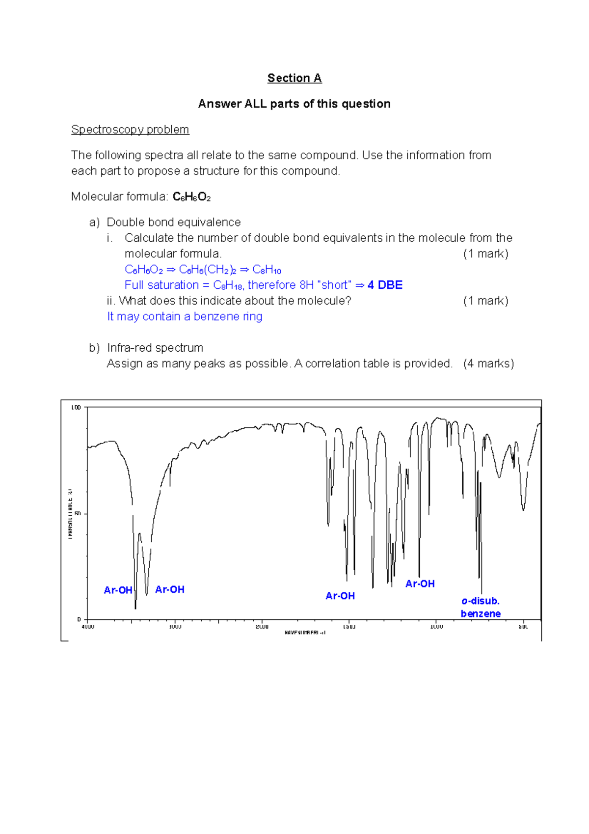 Analytical Past Paper 2015 Mark Scheme - Section A Answer ALL parts of ...