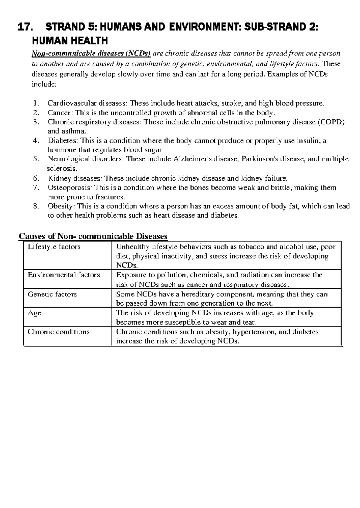 3.1.6 Human Health - Reading material - 17. STRAND 5: HUMANS AND ...