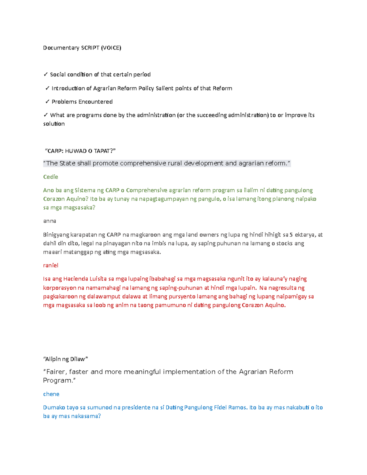 Documentary- Script (1) 035654 - Documentary SCRIPT (VOICE) Social ...