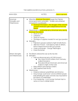 Grade 8 - Lesson 4 (Life in the Colonies) - LIFE IN THE COLONIES ...