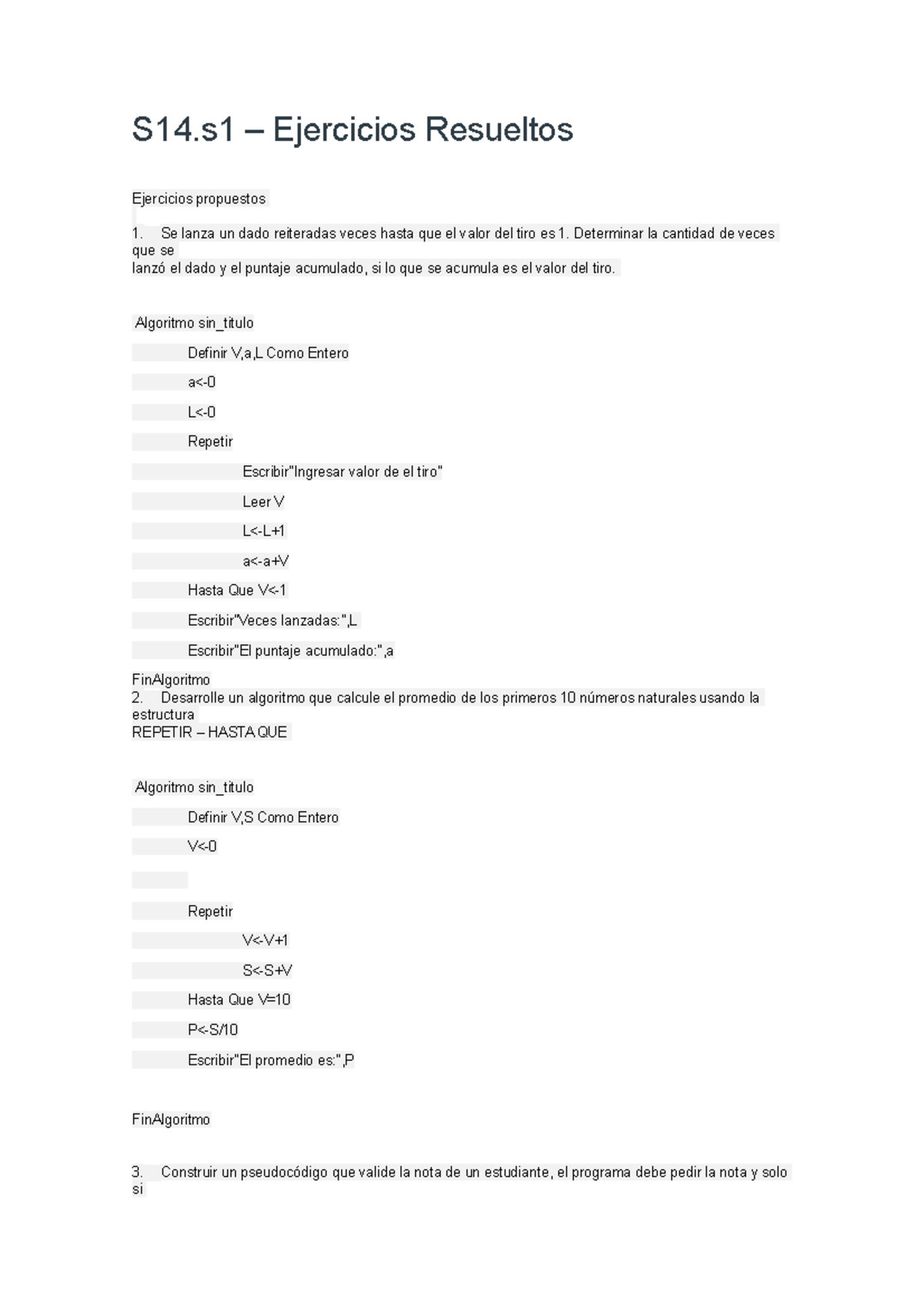S14-Ejercicios Resueltos - S14 – Ejercicios Resueltos Ejercicios propuestos 1. Se lanza un dado ...