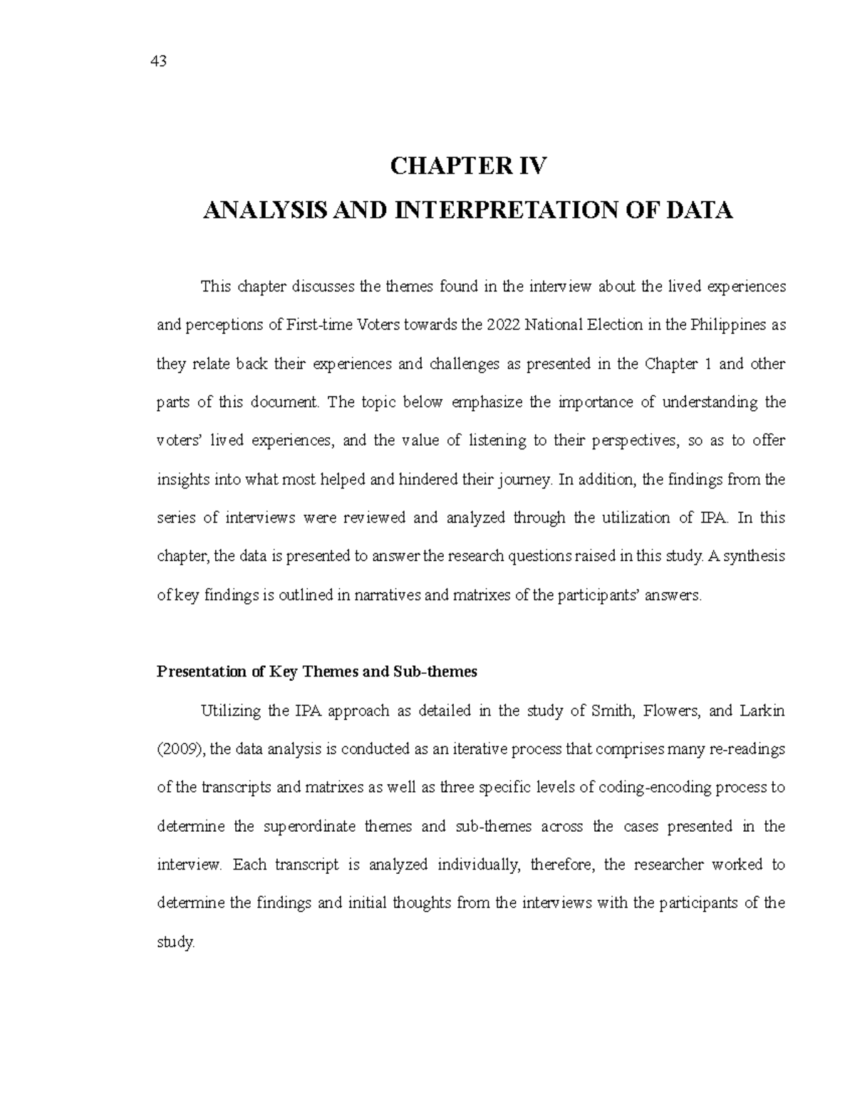 Chapter-4 - Research Chapter 4 example - CHAPTER IV ANALYSIS AND ...