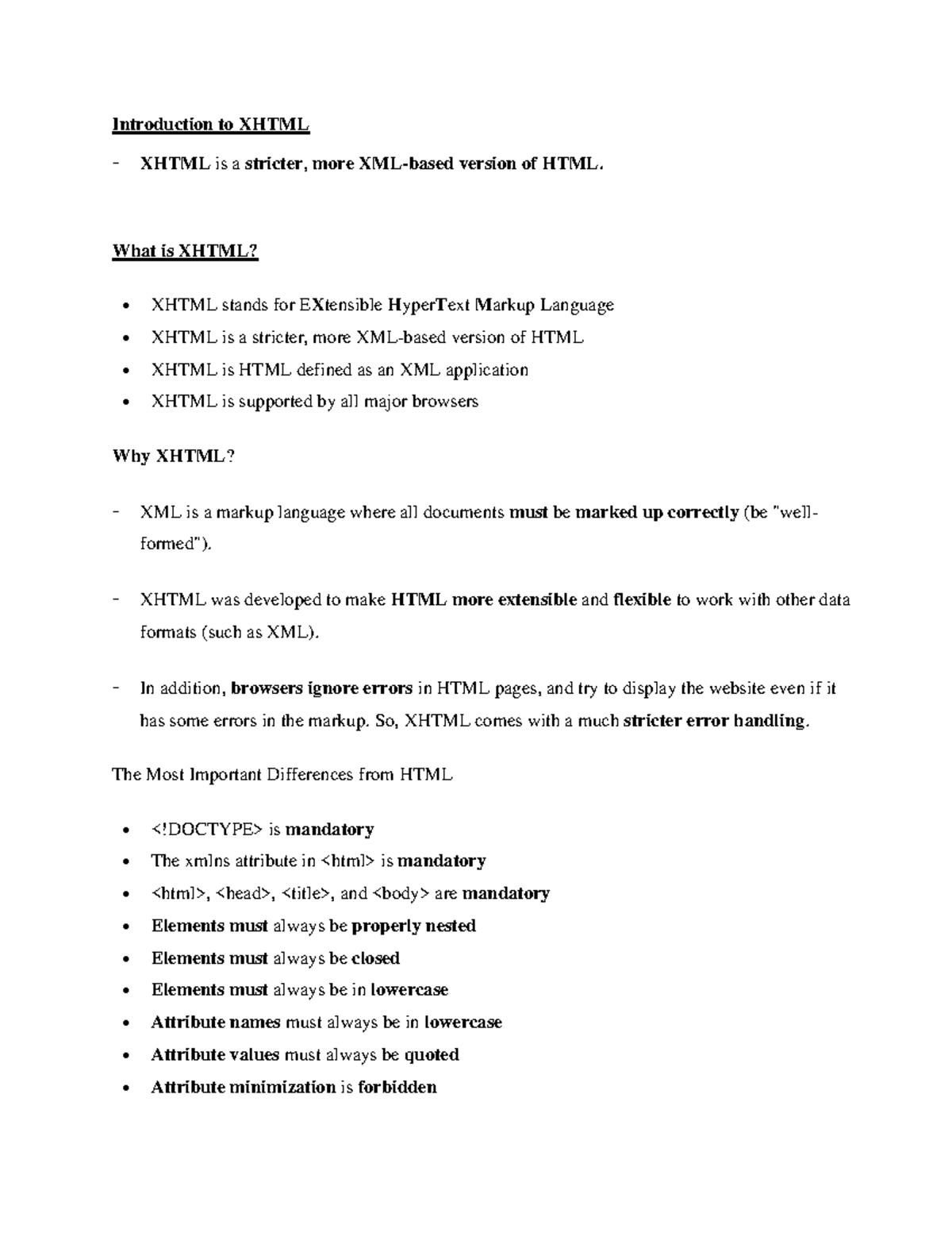 HTML Extn-1 - Tutorial on html - Introduction to XHTML XHTML is a ...