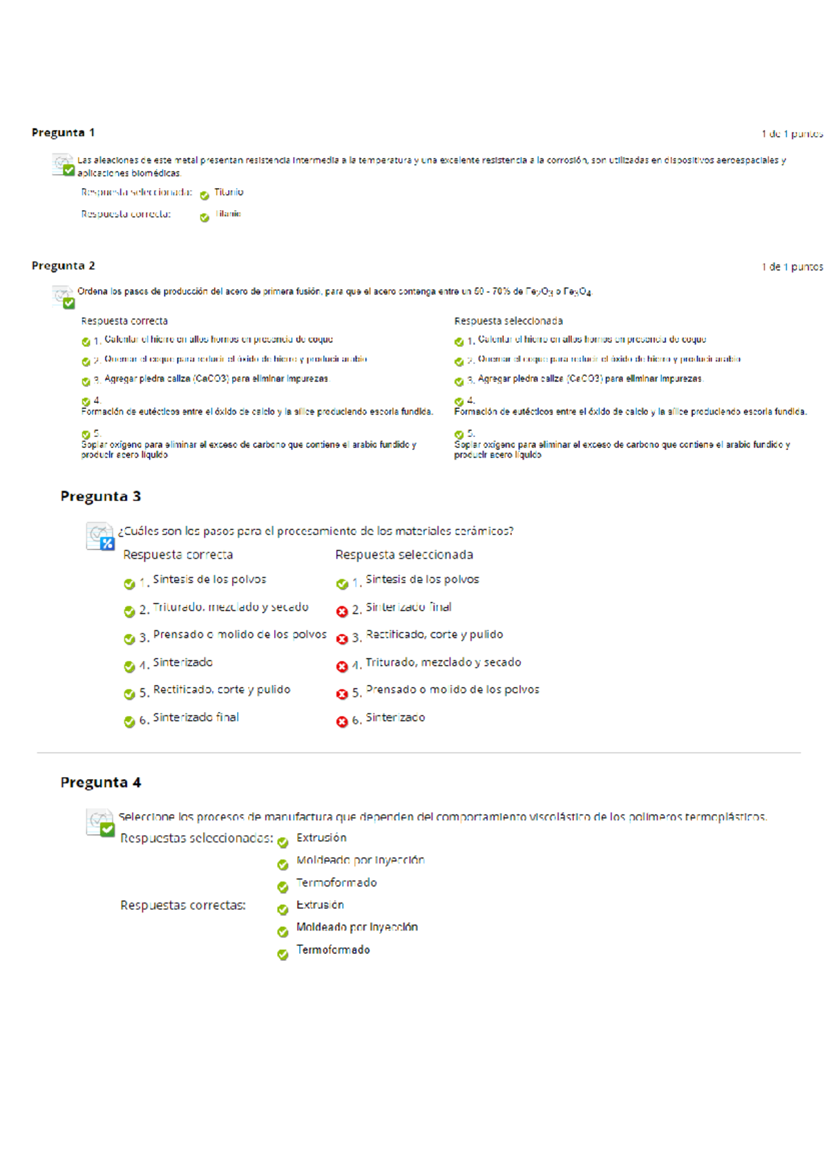 Act 11 TM - Respuestas de la automatizada numero 11 - tecnologia de materiales - Studocu