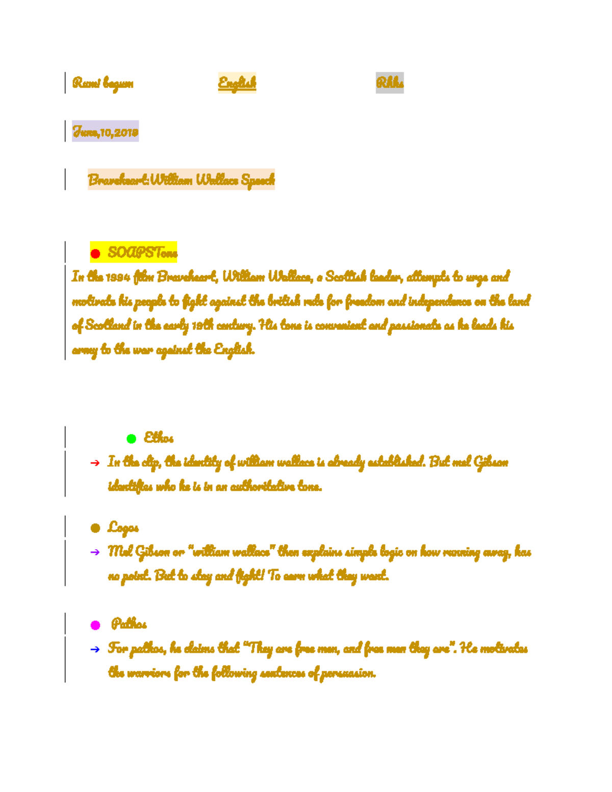 Untitled document - A standard COLLEGE WORK. - Rumi begum English Rhhs ...